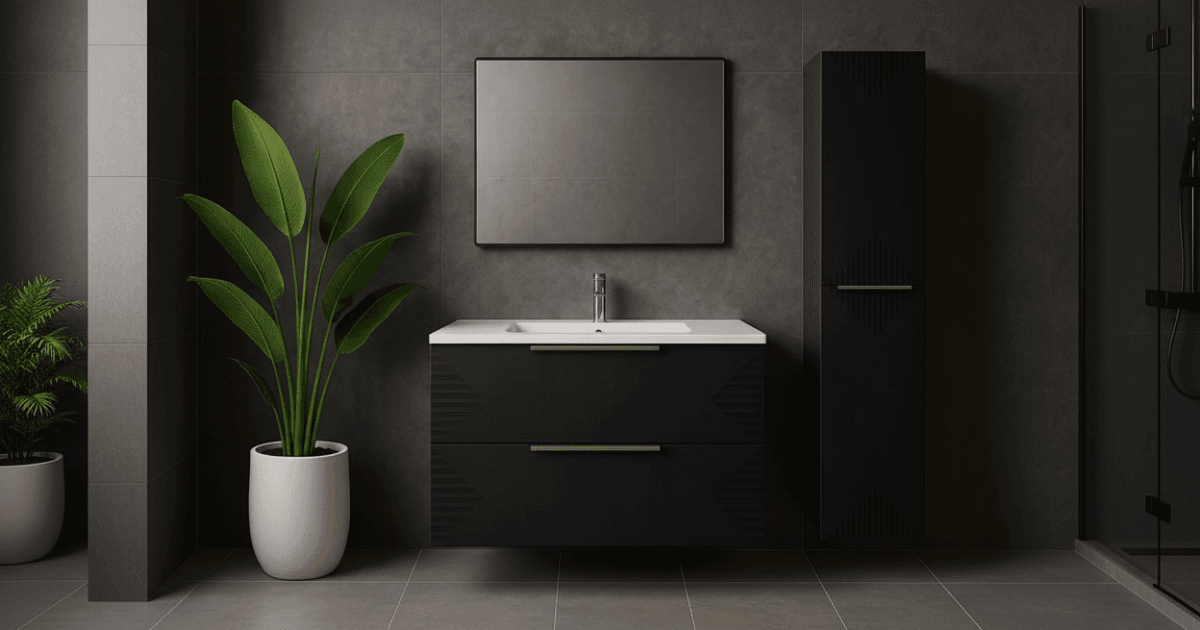 "Rodeo" Vanity unit freestanding with basin Rodeo 60 (Grey) - mirater.ua